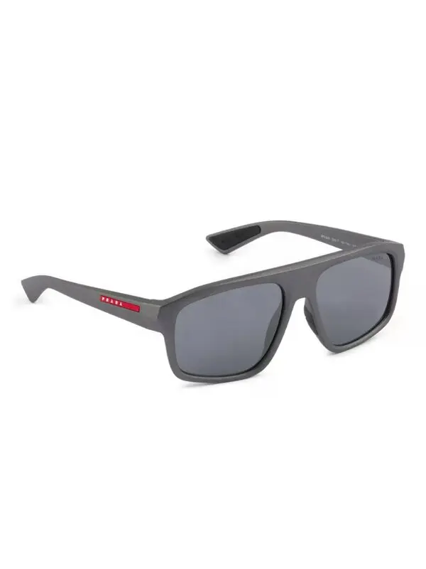 Prada Rectangle-frame Sunglasses - Grey