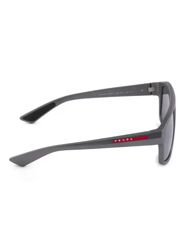 Prada Rectangle-frame Sunglasses - Grey