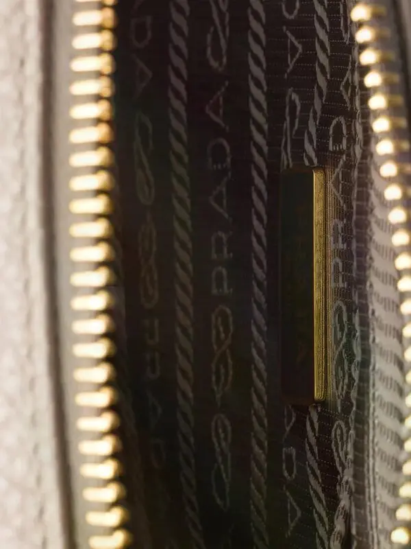 Prada Mini Leather Shoulder Bag - Grey