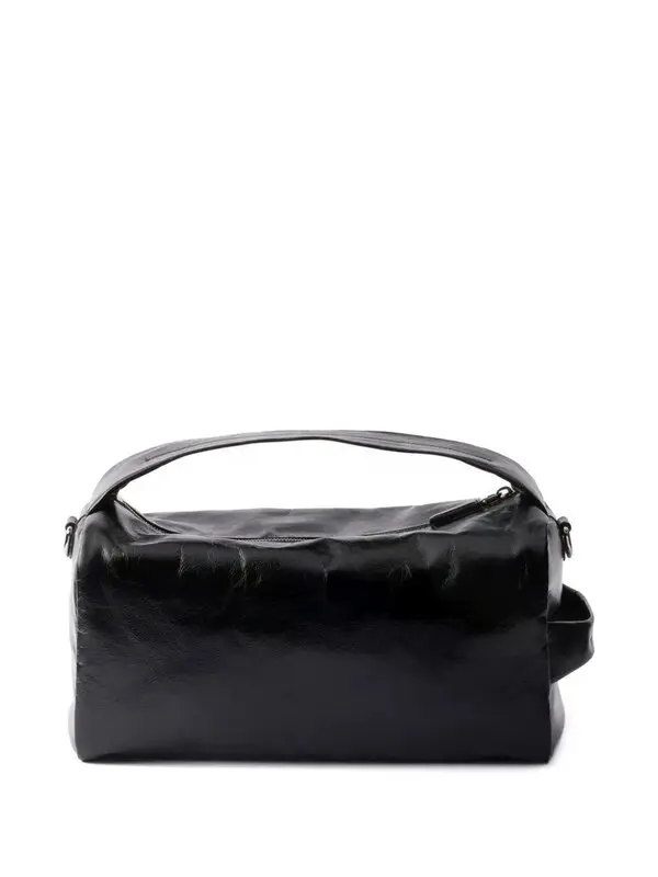 Prada Leather Messenger Mini Bag - Black