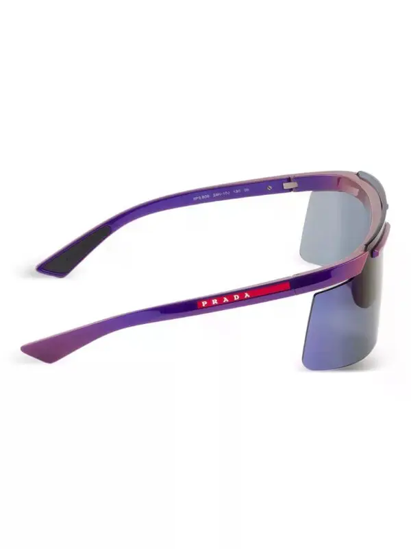 Prada Linea Rossa Active Rimless Sunglasses - Purple