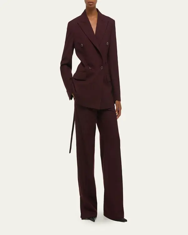 Helmut Lang Belted Double-breasted Blazer