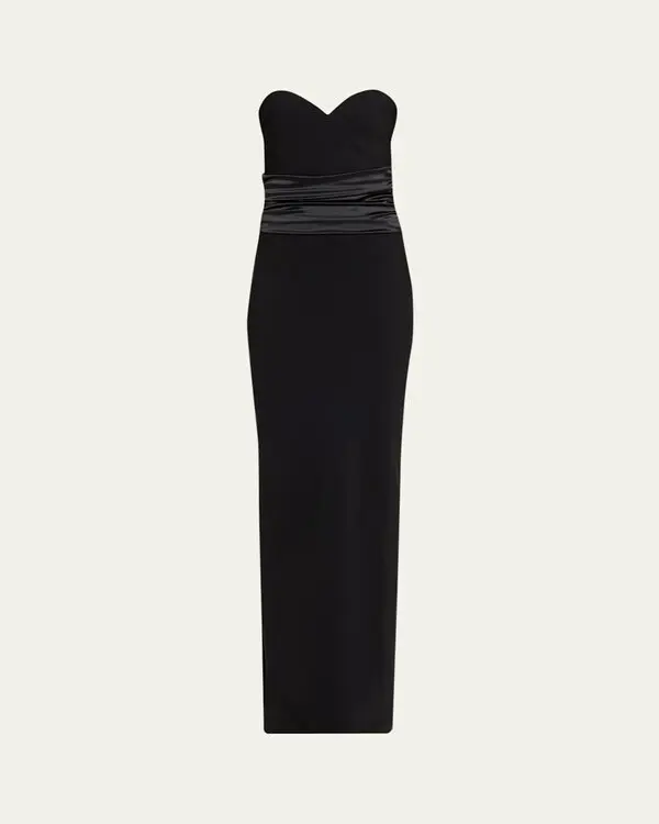 Chiara Boni La Petite Robe Veneta Strapless Sweetheart Column Gown