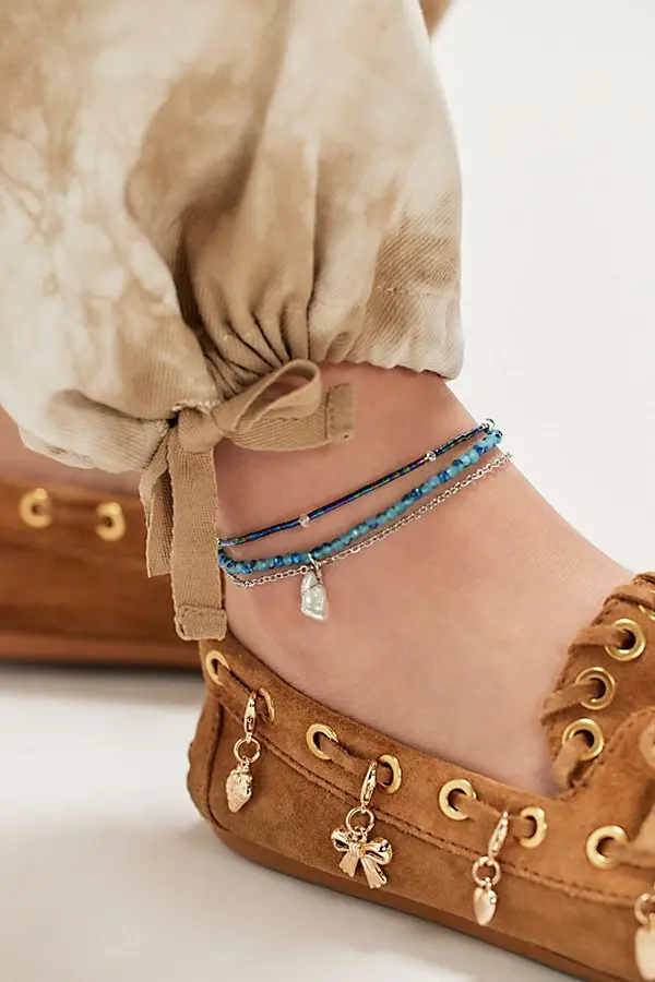 ARIANA OST Primrose Anklet - Blue Pattern