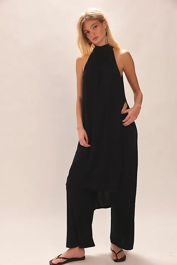 Free People Party Perfect Pant Set - Black