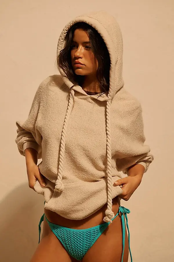 Free People Looped In Hoodie - Tea