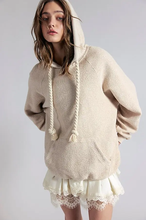 Free People Looped In Hoodie - Tea