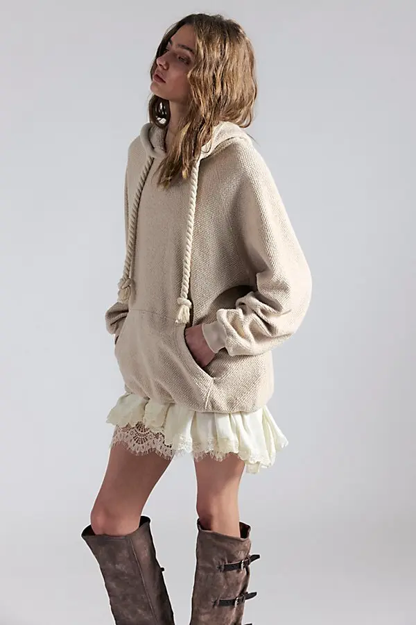 Free People Looped In Hoodie - Tea