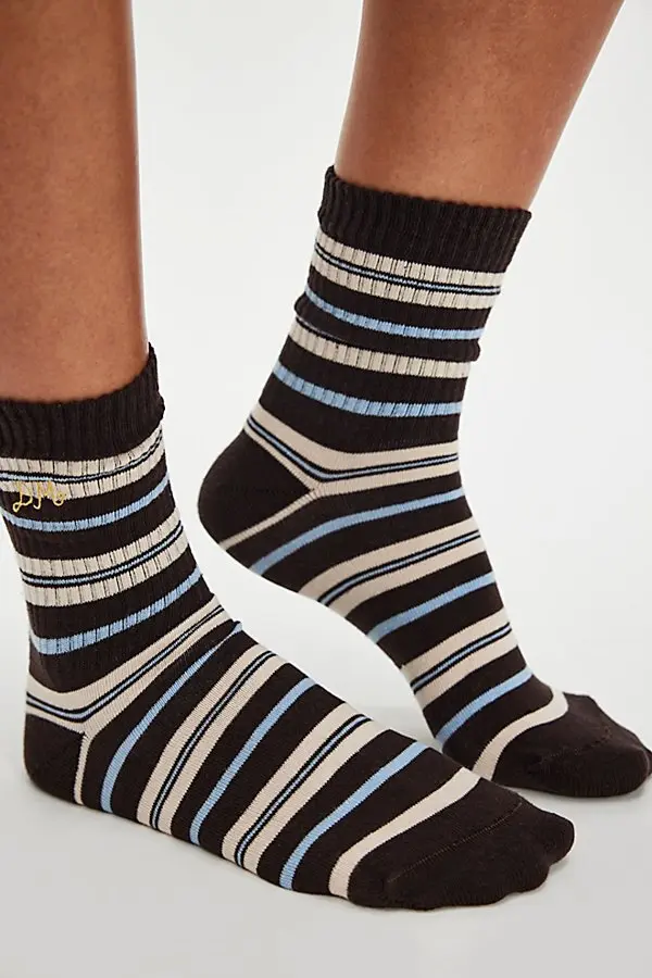 DAMSON MADDER Calf Length Socks - Brown