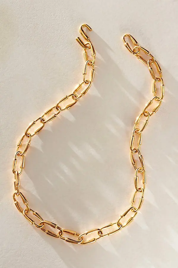 PDPAOLA Loop Chain Necklace - Gold
