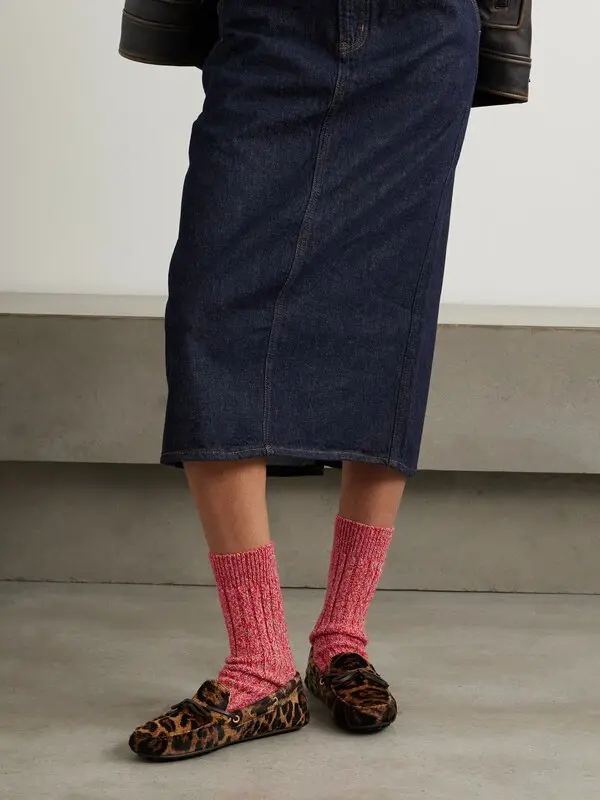 THE ELDER STATESMAN Ribbed Cashmere Socks