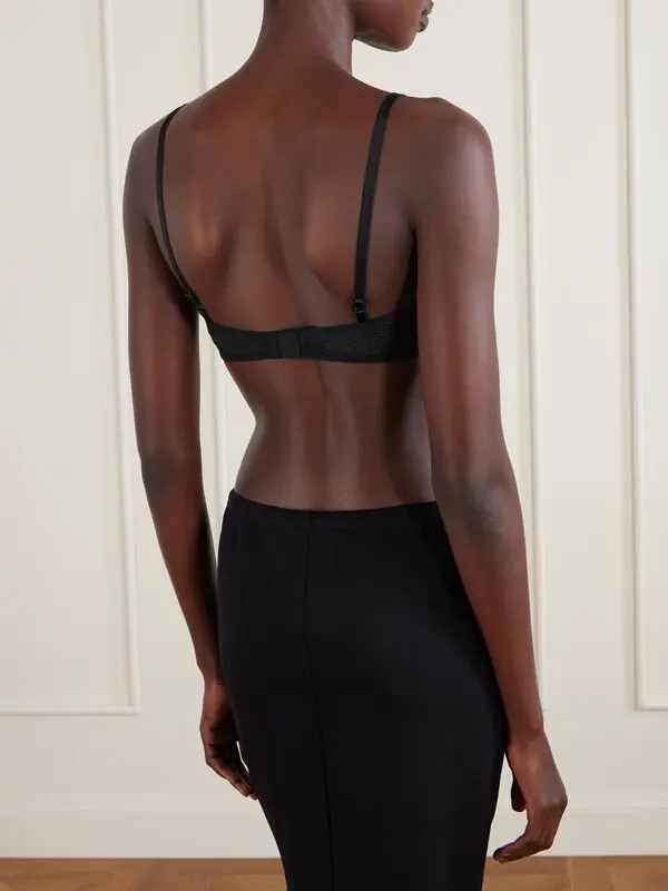 Calvin Klein Solen Crinkled-organza Soft-cup Triangle Bra