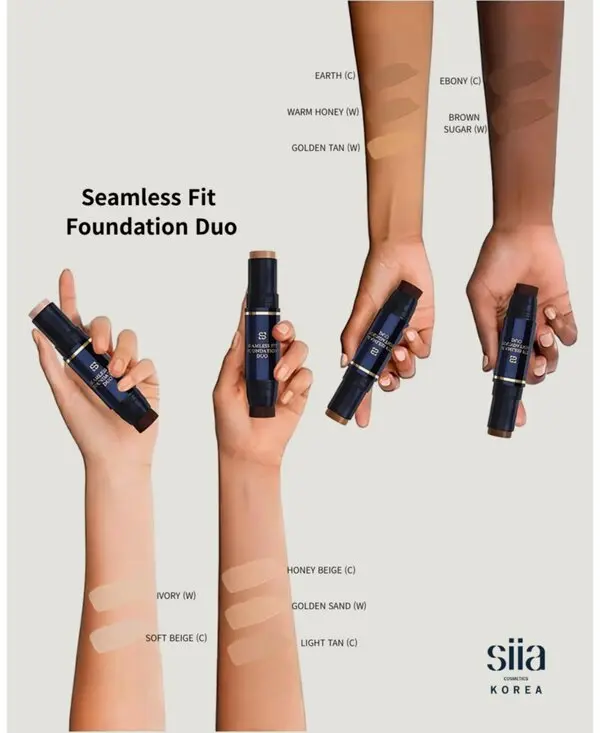 SIIA COSMETICS 5-pc. Perfect Base Collection W301 - Peanut