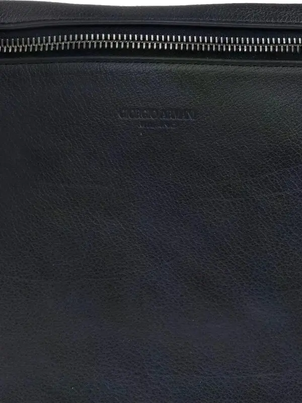 Giorgio Armani Leather Zip Clutch