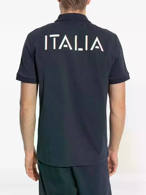 EA7 Logo Stripe Polo T-shirt