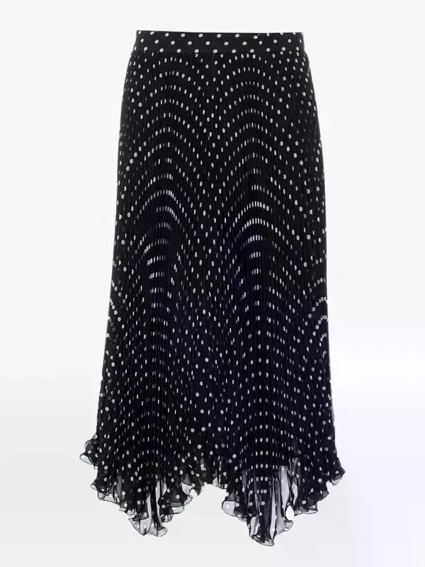 Valentino Garavani Asymmetrical Plusdepois Midi Skirt - Black