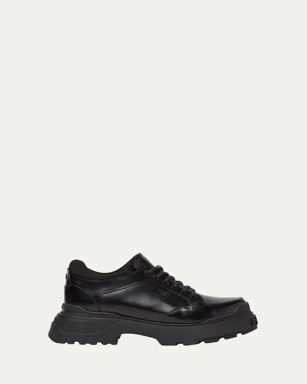 Fendi Force Light Leather Sneakers