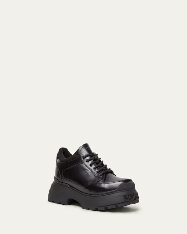Fendi Force Light Leather Sneakers