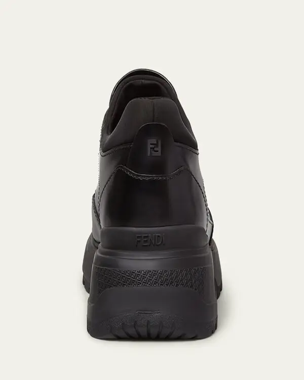 Fendi Force Light Leather Sneakers