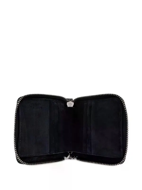 Giorgio Armani Chain Zip Leather Wallet
