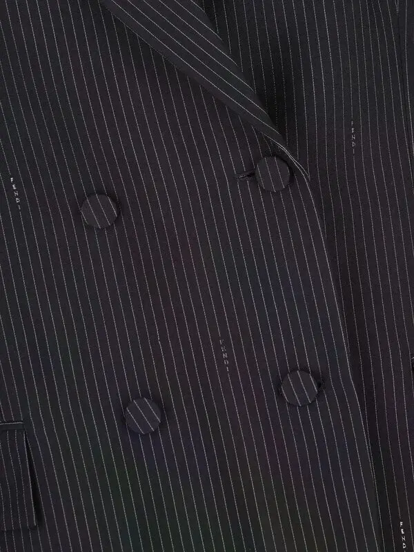 Fendi Pinstripe Flap-pocket Blazer