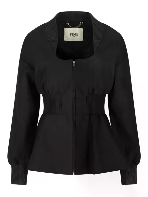 Fendi Fitted Zip-up Jacket