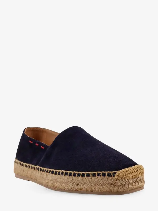 Kiton Suede Espadrilles With Stitching
