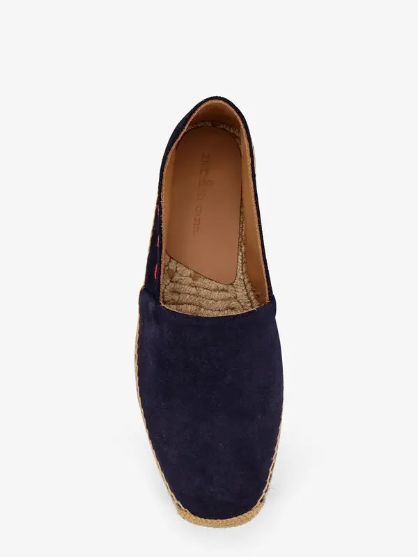 Kiton Suede Espadrilles With Stitching