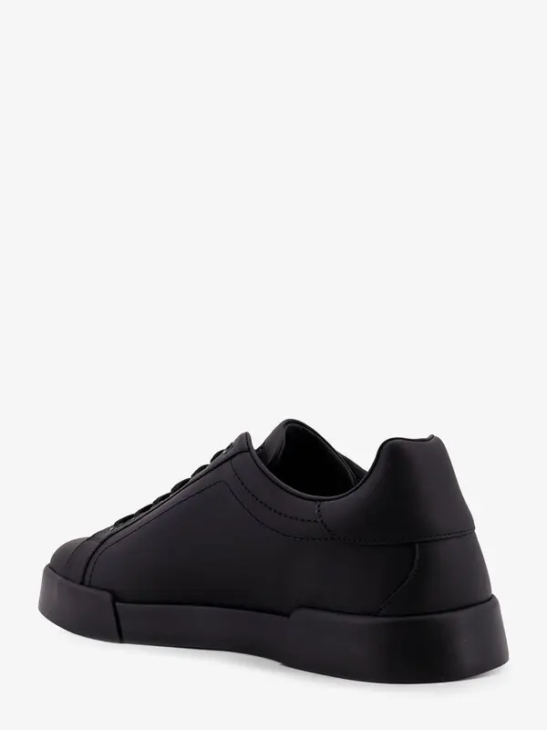 Dolce & Gabbana Leather Sneakers With Embossed Logo