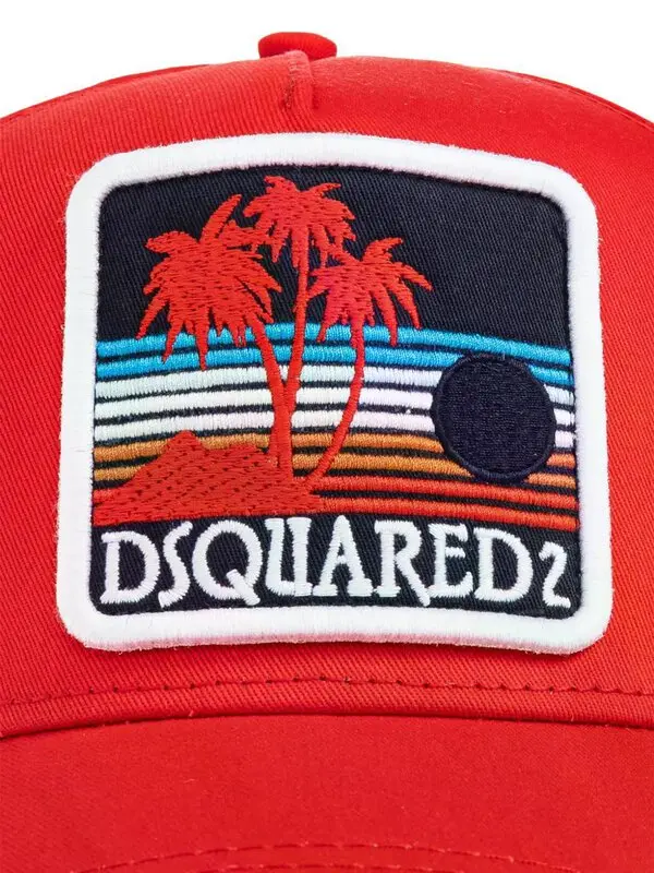 Dsquared2 Patch-detail Baseball Cap - Red
