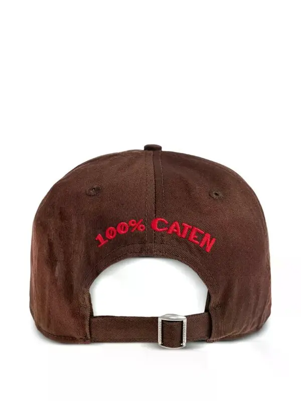 Dsquared2 Distressed Logo-patch Baseball Cap - Brown