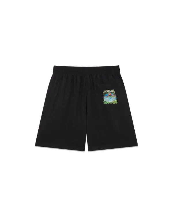 Casablanca Volcano Jacquard Silk Shorts - Multicolor