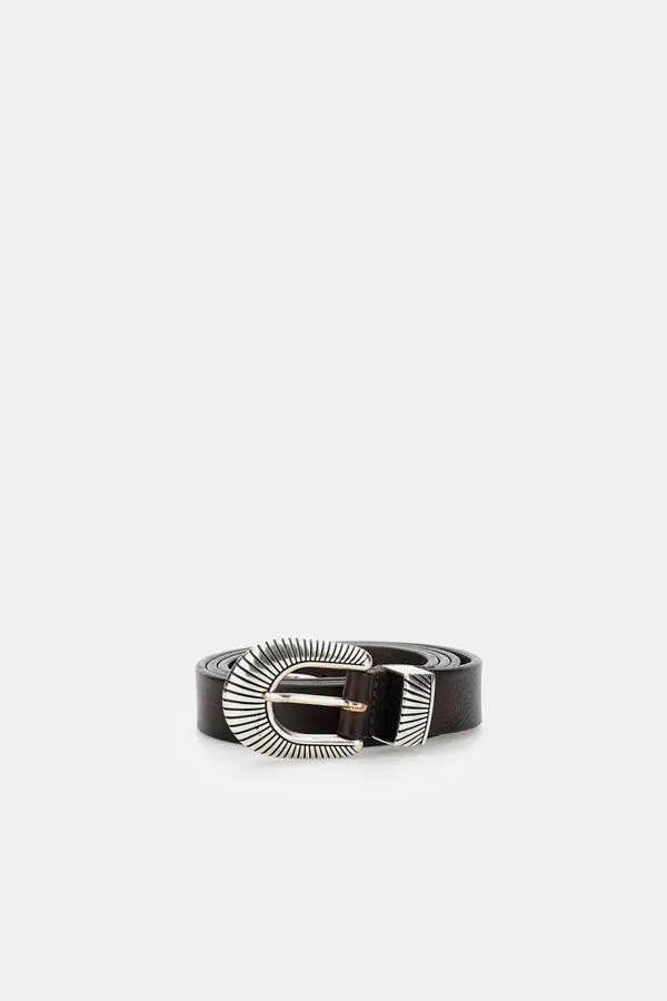 ALBERTO LUTI Leather Belt - Brown