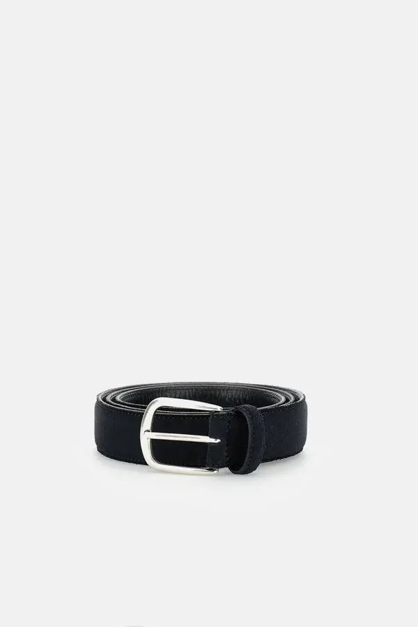 ALBERTO LUTI Leather Belt - Blue