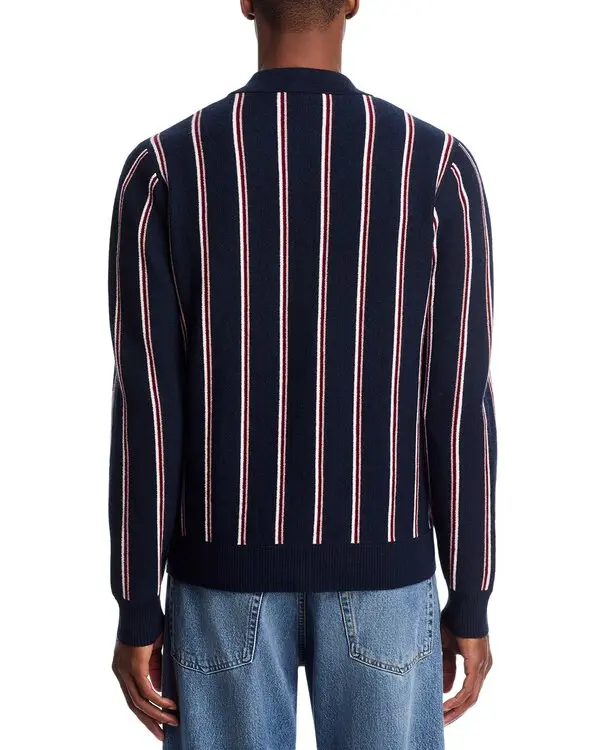 Simkhai Elio Striped Merino Wool Cardigan