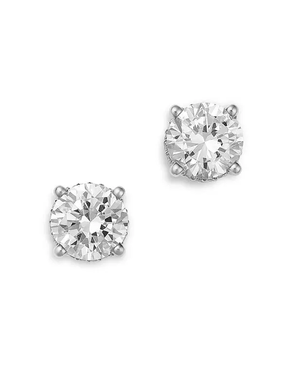Bloomingdale'S 3.0 Tcw Lab Grown Diamond Stud Earrings In Platinum - White