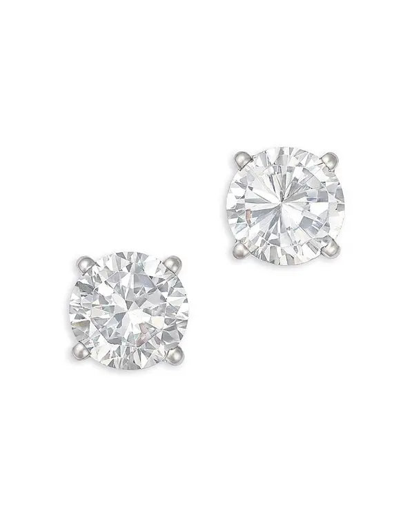 Bloomingdale'S Certified Lab Grown Diamond Hidden Halo Stud Earrings In 5.0 Tcw - Platinum