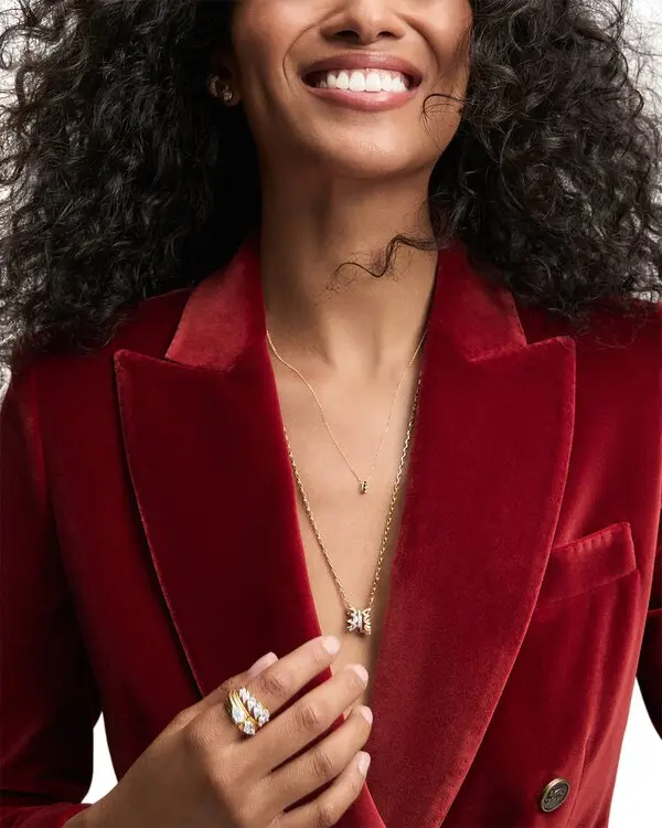 Adina Reyter Sterling Diamond Crown Charm Pendant - Silver
