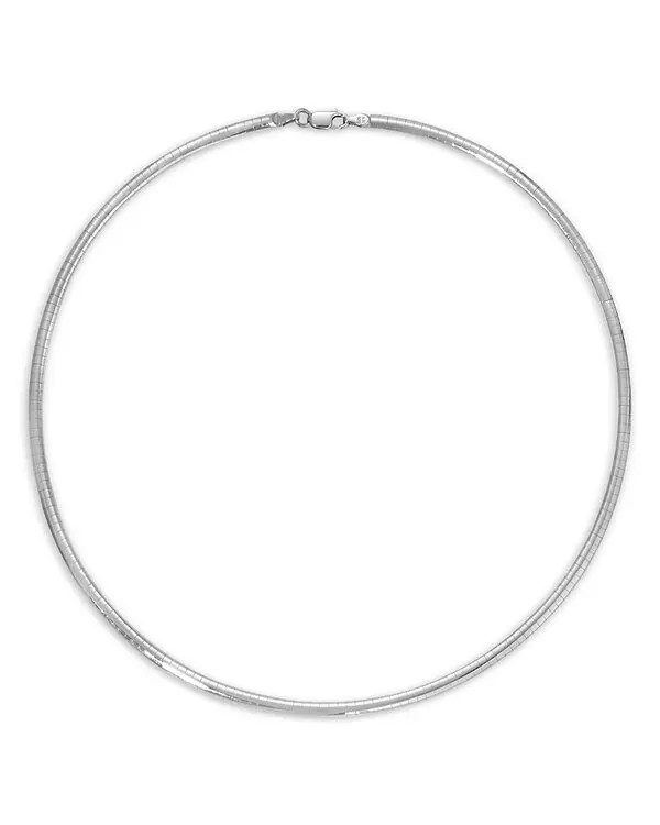 Adina Reyter Omega Link Chain Necklace - Silver