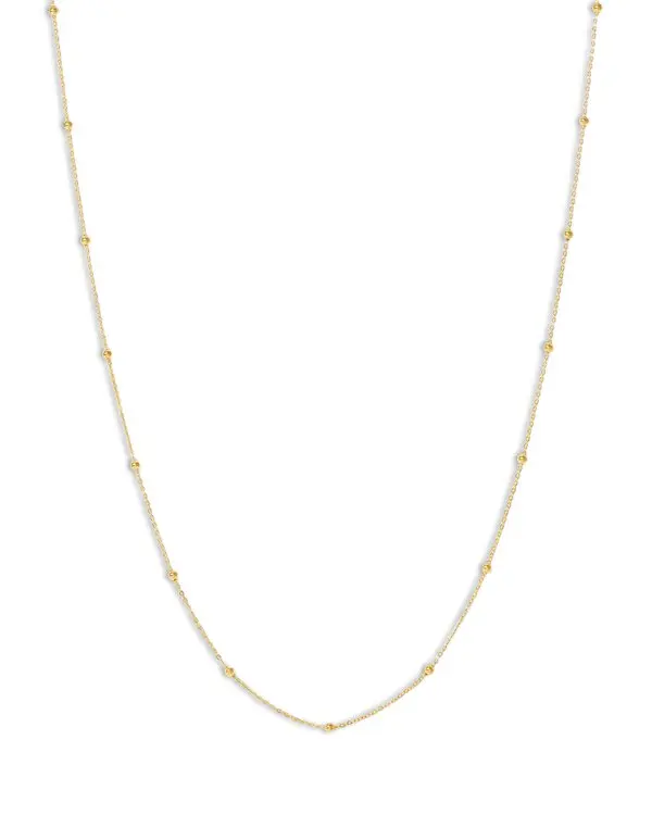 Adina Reyter Polished Bead Saturn Link Chain Necklace