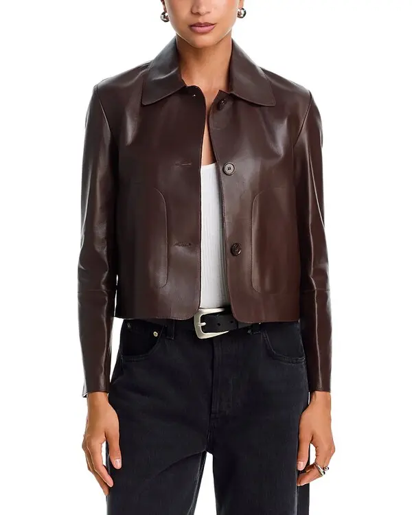 ARMA Emy Leather Jacket - Marrone