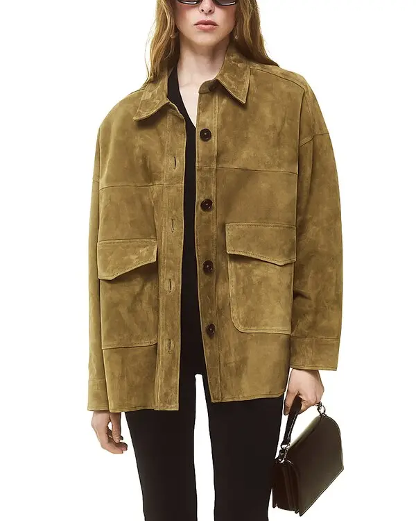 ARMA Kaylee Suede Jacket - Olive
