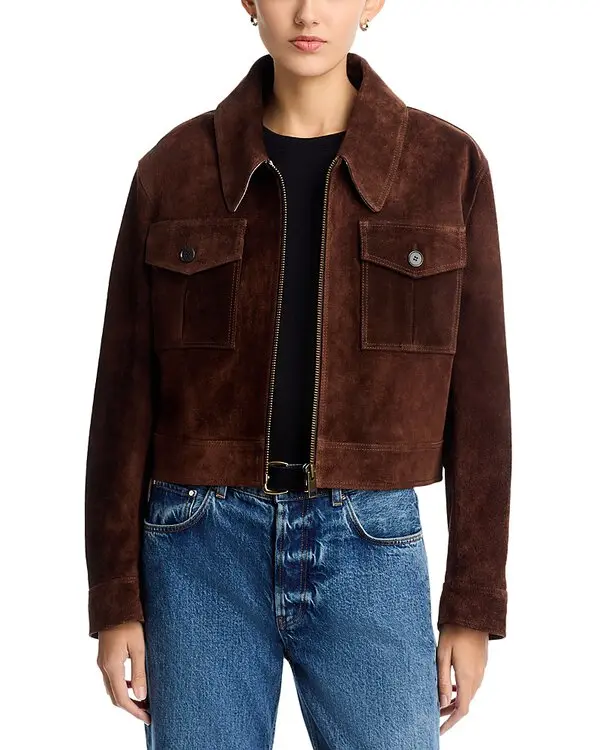 ARMA Spectra Helen Suede Jacket - Mud Brown