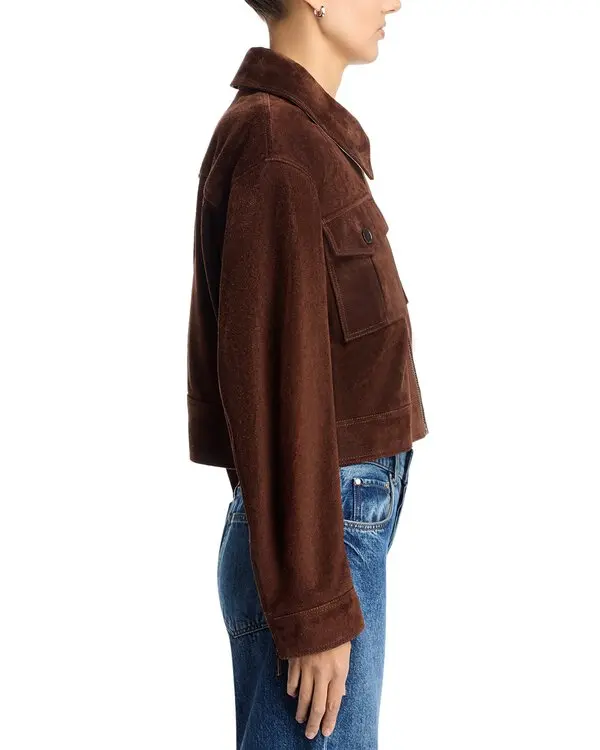 ARMA Spectra Helen Suede Jacket - Mud Brown