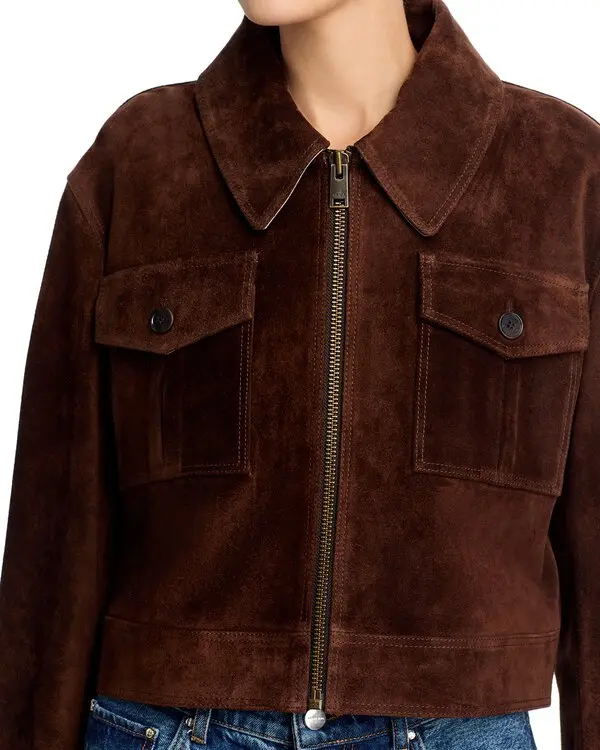 ARMA Spectra Helen Suede Jacket - Mud Brown