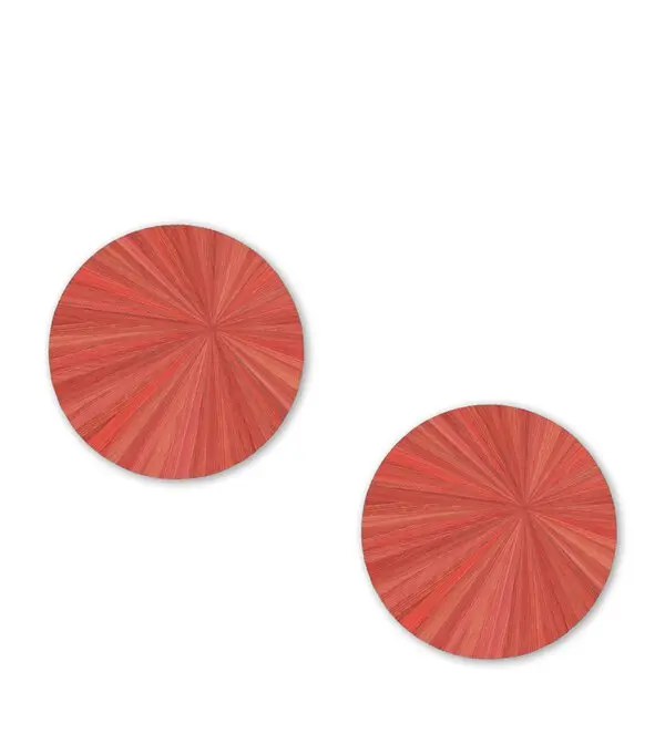 HESTIA Set Of 4 Soleil Round Coasters - Grey