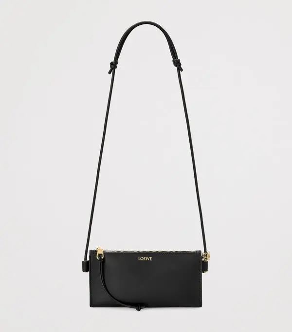 Loewe Leather Joya Pouch - Black