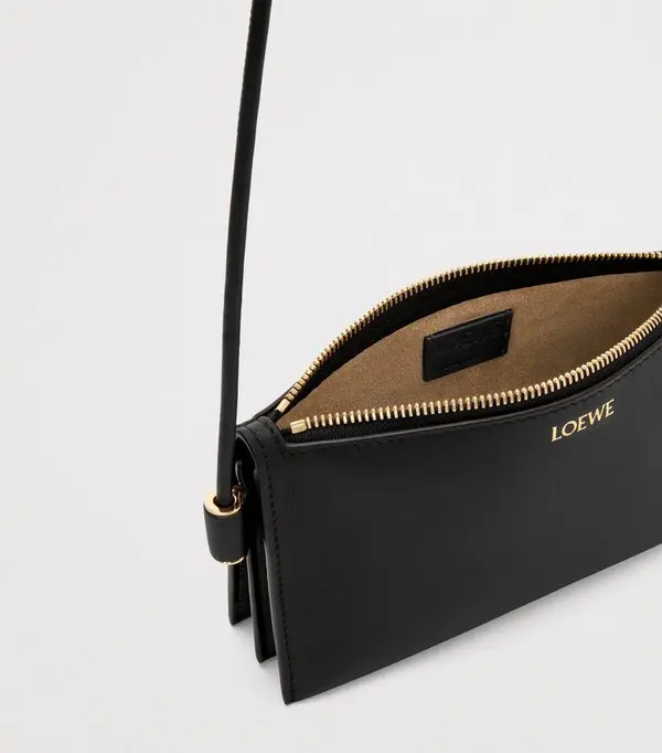 Loewe Leather Joya Pouch - Black