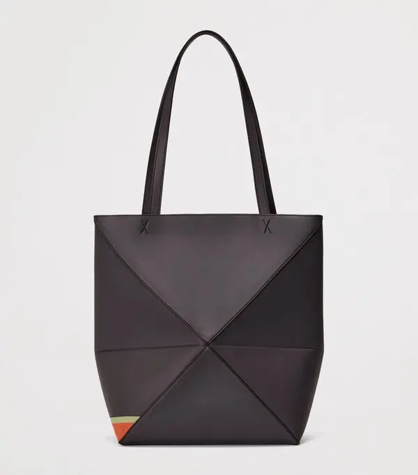 Loewe X Louis Wain Leather Puzzle Fold Tote Bag