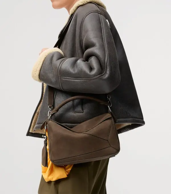 Loewe Small Puzzle Top-handle Bag - Grey
